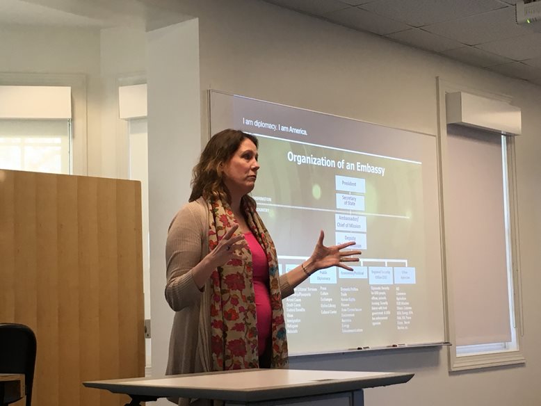 Diplomat talks about careers in the Department of State | Today at Elon ...