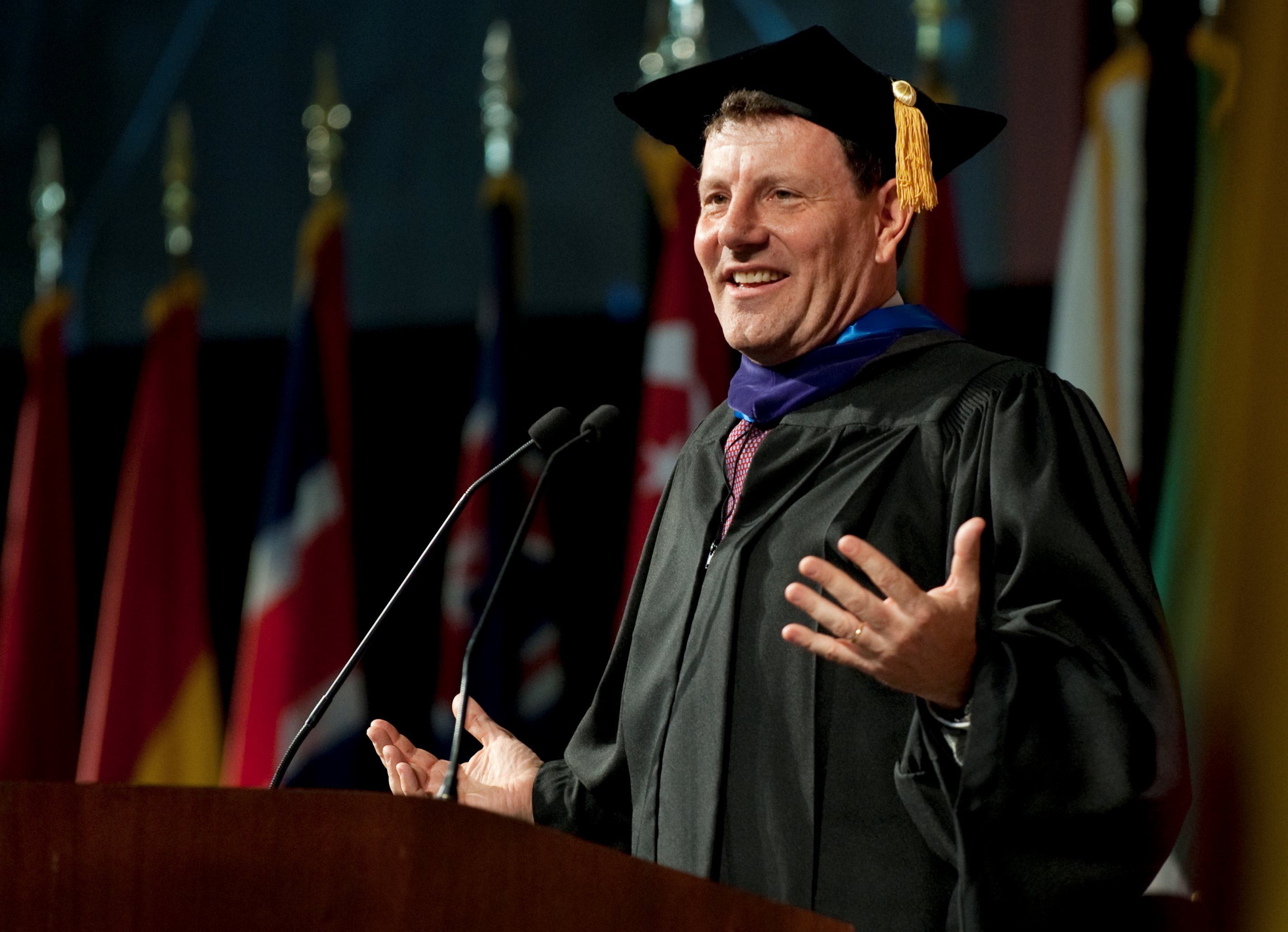 Kristof calls on students to join “World’s Fight” | Today at Elon ...