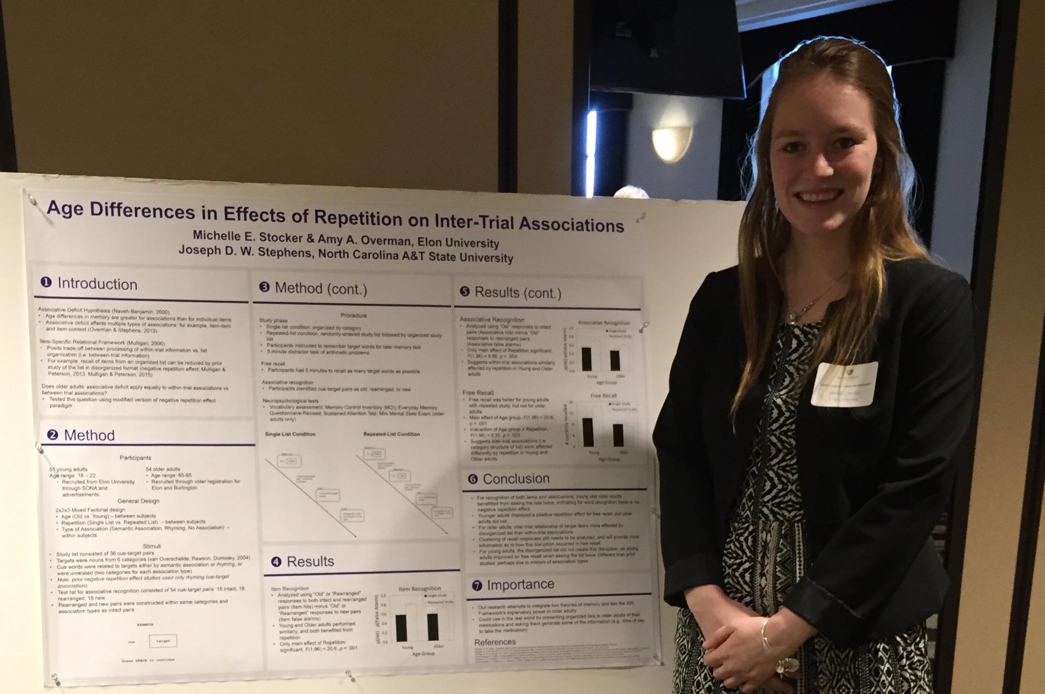 Amy Overman and students present research at NC Cognition Conference ...