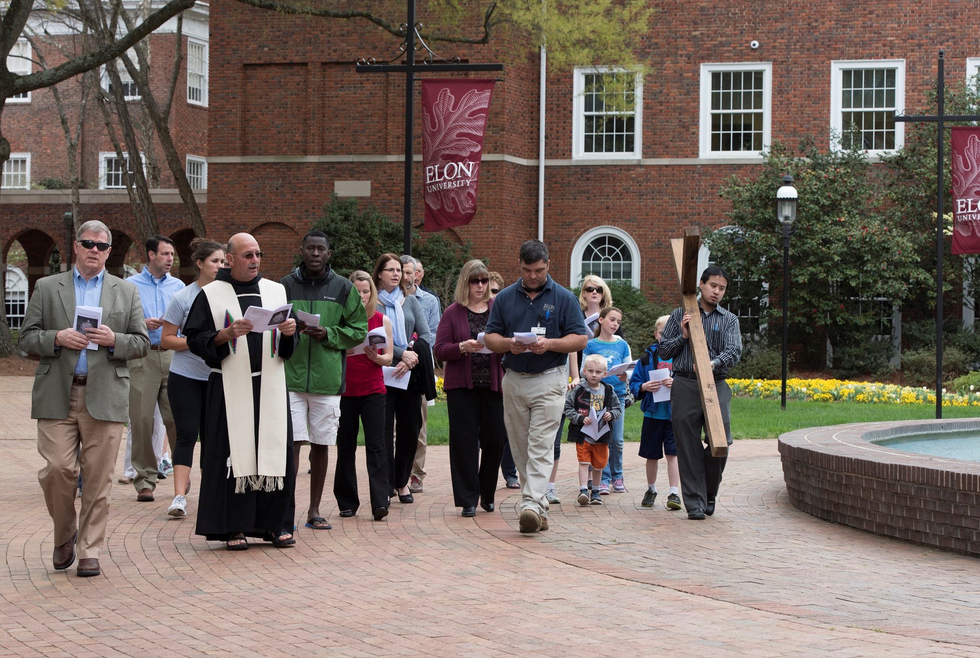Community gathers for Stations of the Cross | Today at Elon | Elon ...