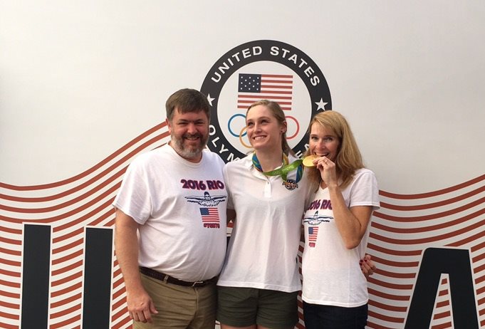 Elon alums cheer daughter on to gold medal in Rio | Today at Elon ...