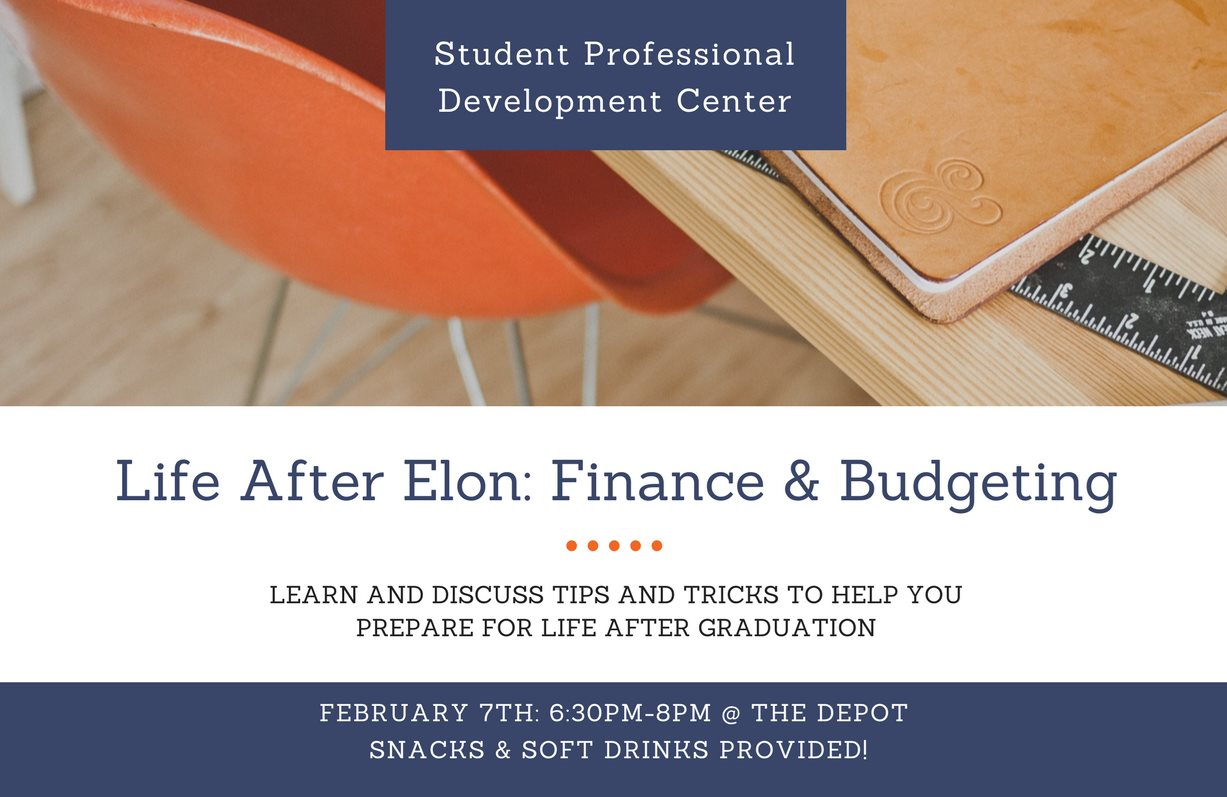 Finance & Budgeting After Elon – Feb. 7 | Today at Elon | Elon University