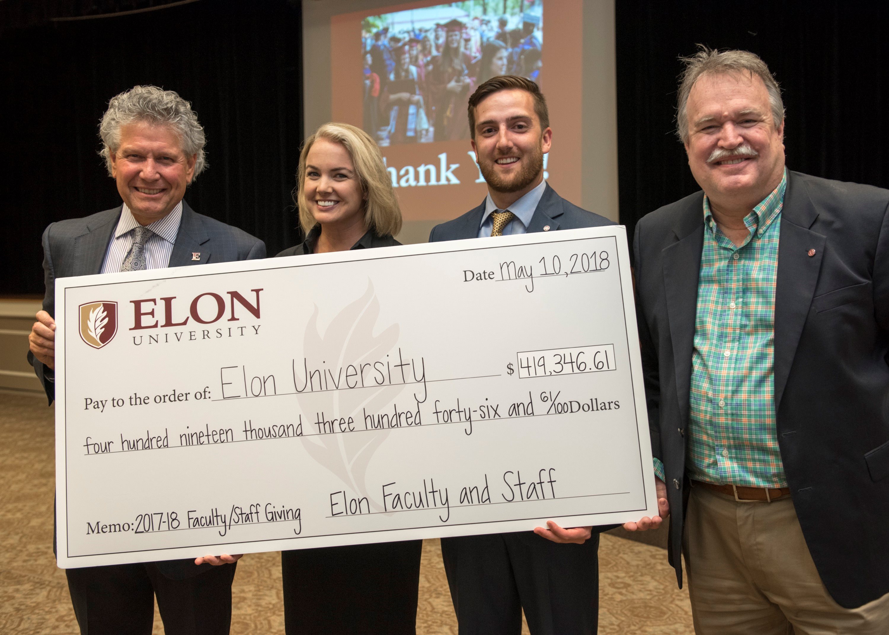 Elon celebrates the success of faculty and staff giving | Today at Elon ...