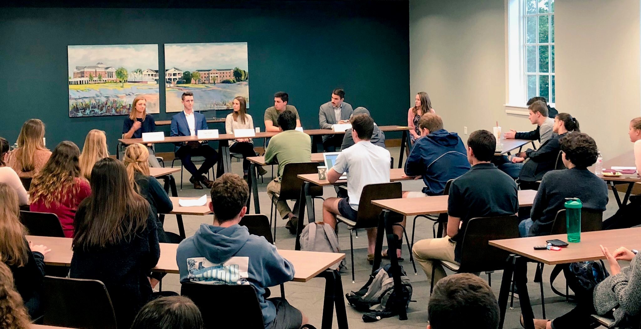 Finance young alumni return to Elon for Homecoming panel | Today at ...