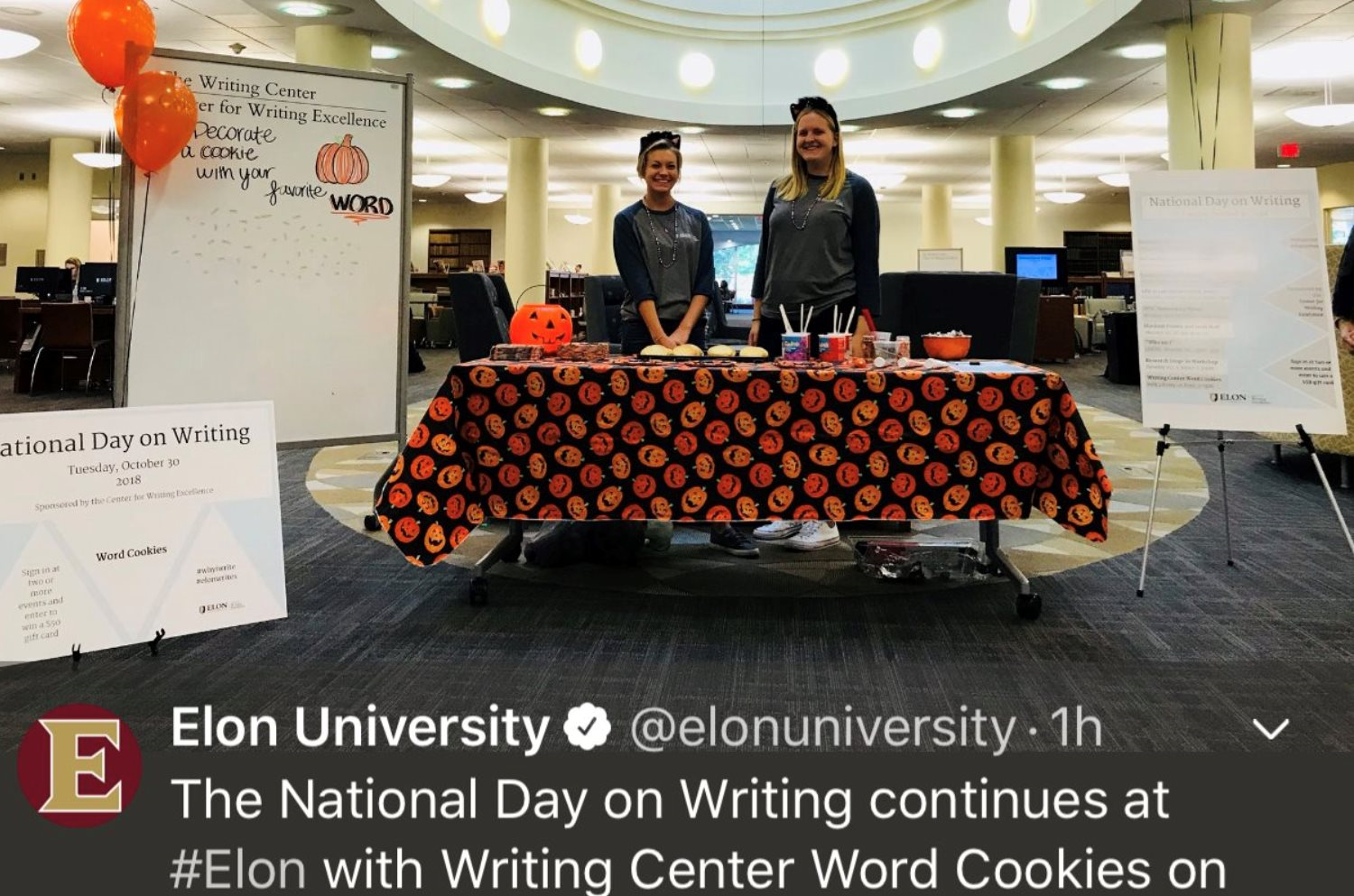 Elon campus celebrates National Day on Writing with Multiple Events ...