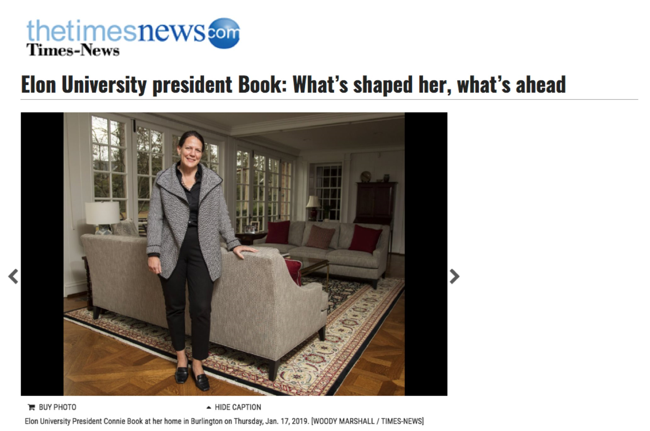 The Times-News highlights vision of President Connie Ledoux Book in ...