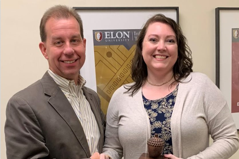 Cassie Lott receives the Acorn Accolade | Today at Elon | Elon University