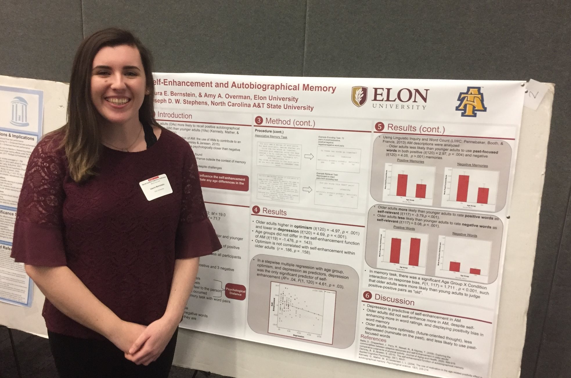 Amy Overman and student present research at North Carolina Cognition ...