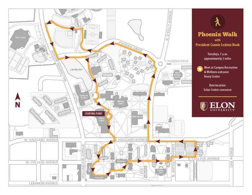Join President Book for Phoenix Walk Tuesdays | Today at Elon | Elon ...
