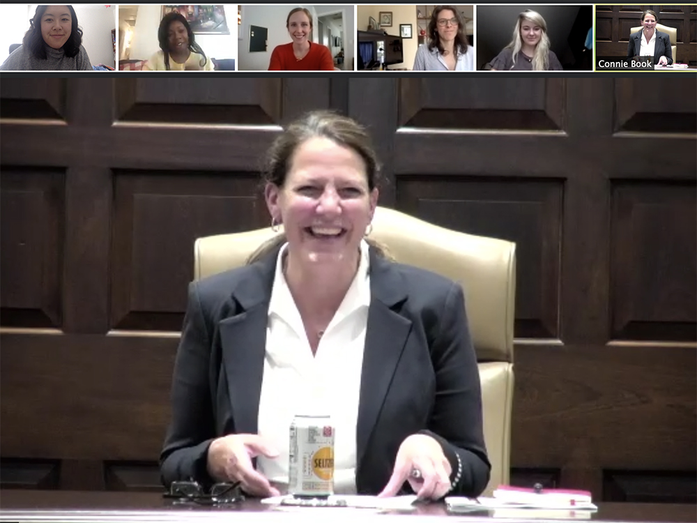 WEEE hosts virtual meeting with President Connie Book | Today at Elon ...