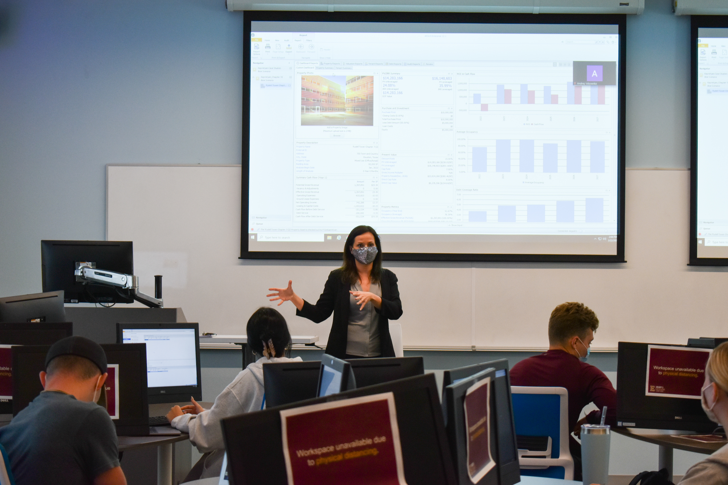 New finance course provides students with hands-on training using ARGUS ...