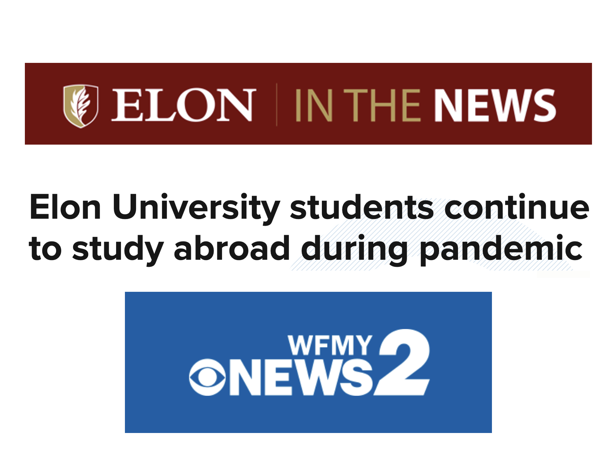 WFMY report highlights Elon’s global experiences, study abroad ranking ...