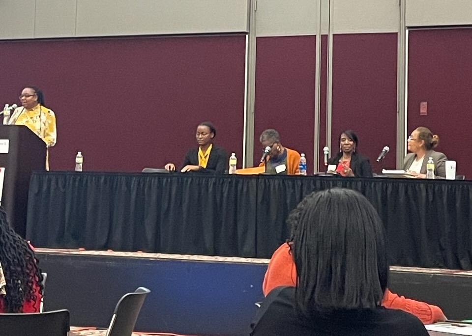 Cherrel Miller Dyce and Felicia Robinson ’21 present research on ...