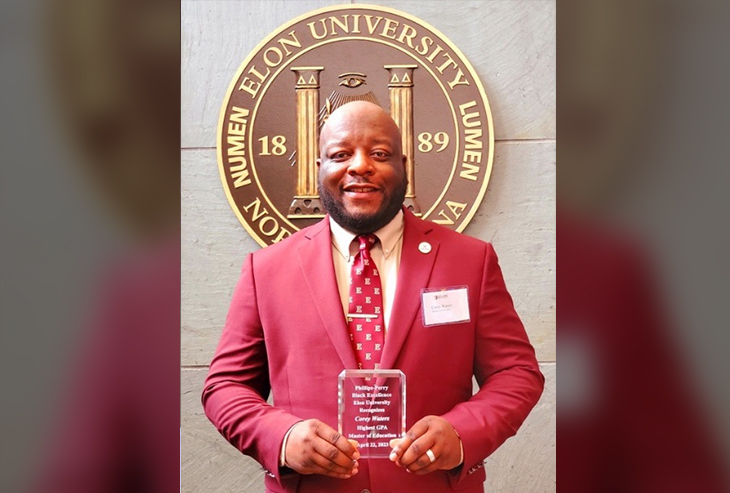 Corey Waters G’23 receives Phillips-Perry Black Excellence Award for ...