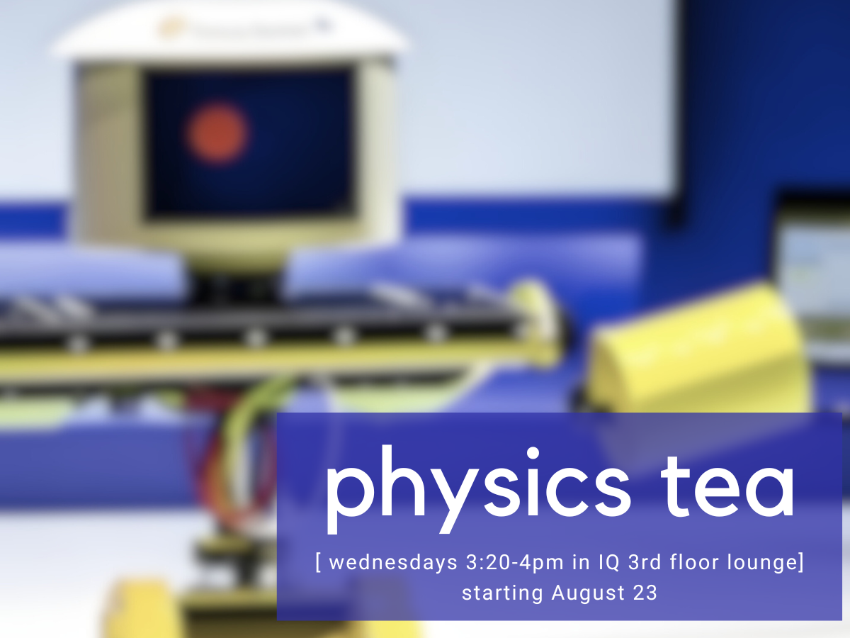 Department of Physics to host first ‘Physics Tea’ event | Today at Elon ...