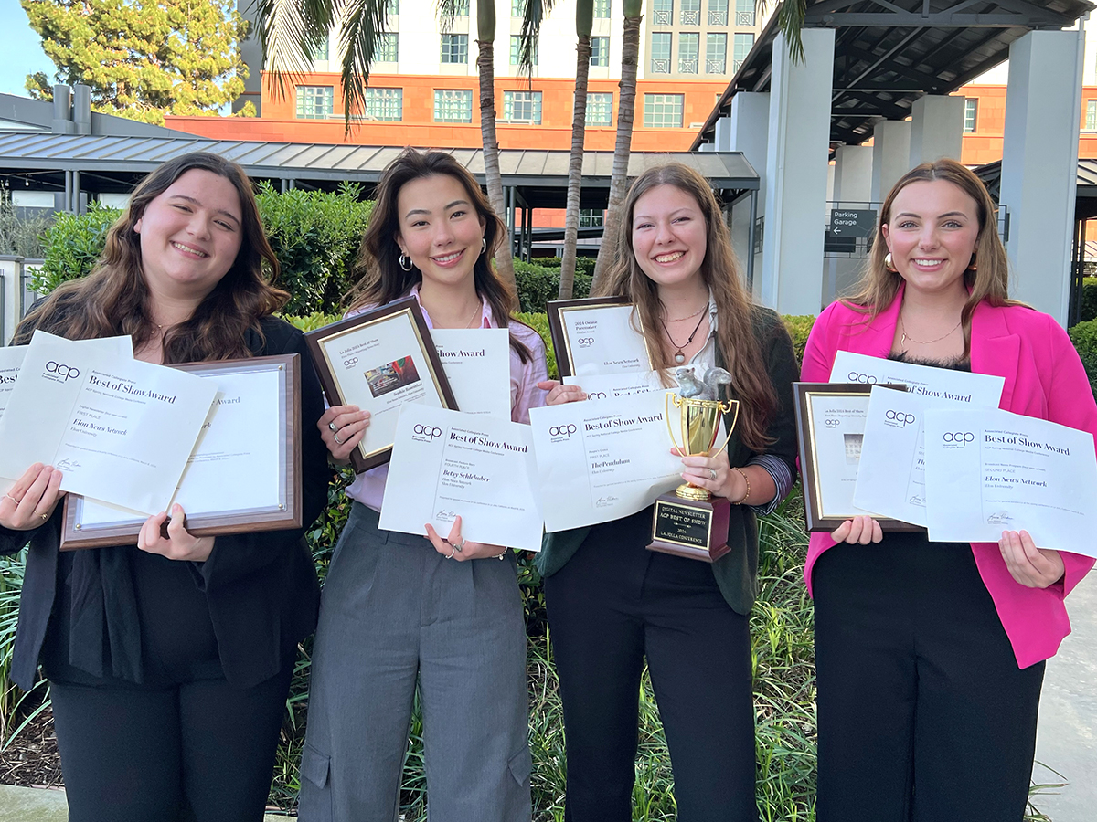 Elon News Network celebrated at Associated Collegiate Press conference ...