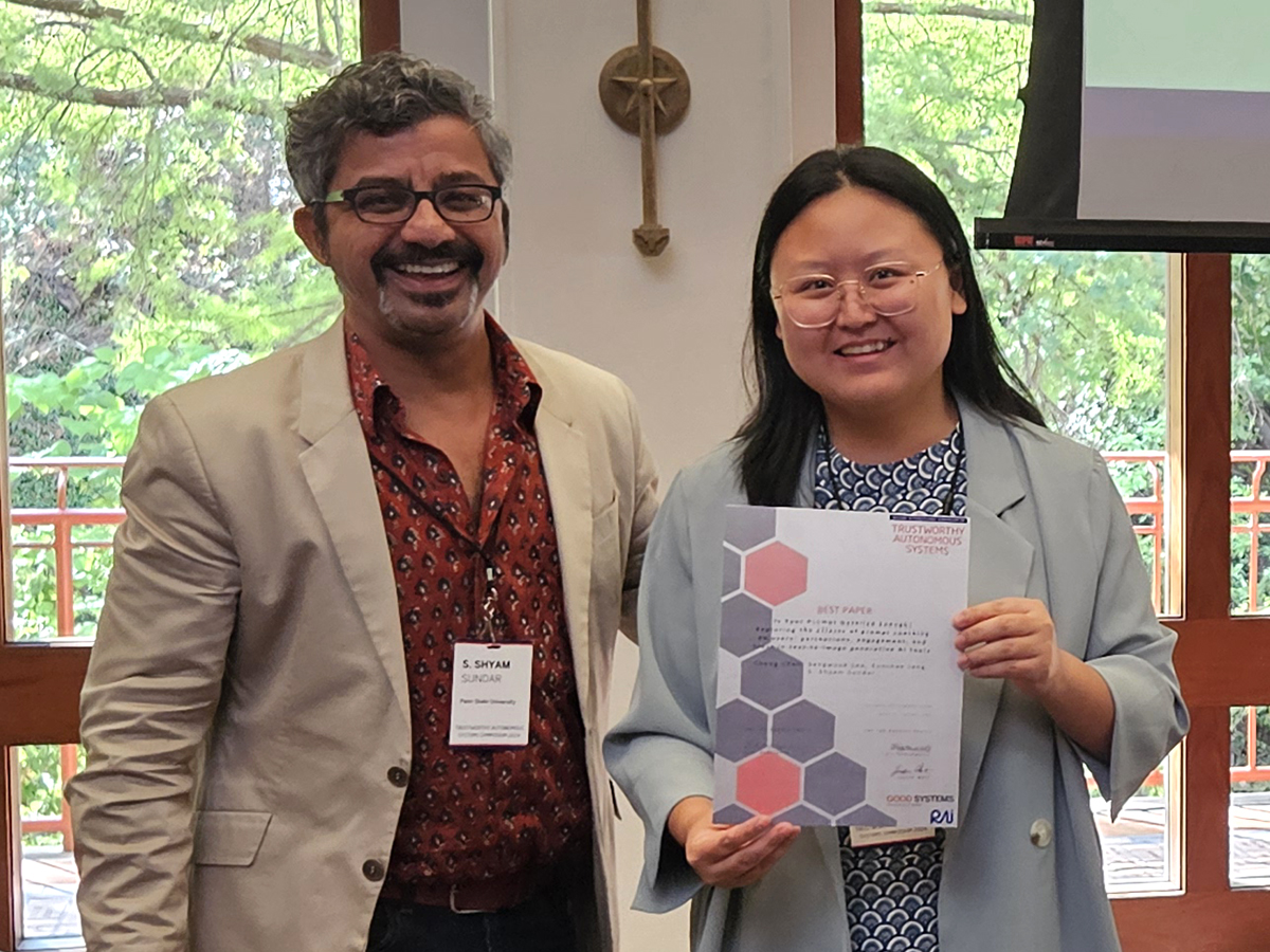 A collaborative paper led by Chris Chen wins award at TAS ’24 | Today at Elon | Elon University