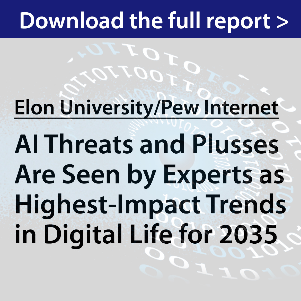 Elon University / Imagining the Internet / Predicting the Best and Worst of Digital Life By 2035