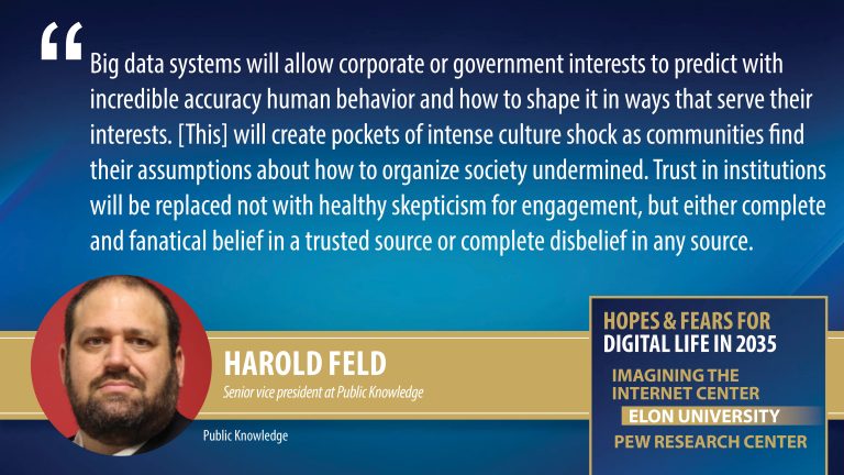 Elon University / Imagining the Internet / Predicting the Best and Worst of Digital Life By 2035