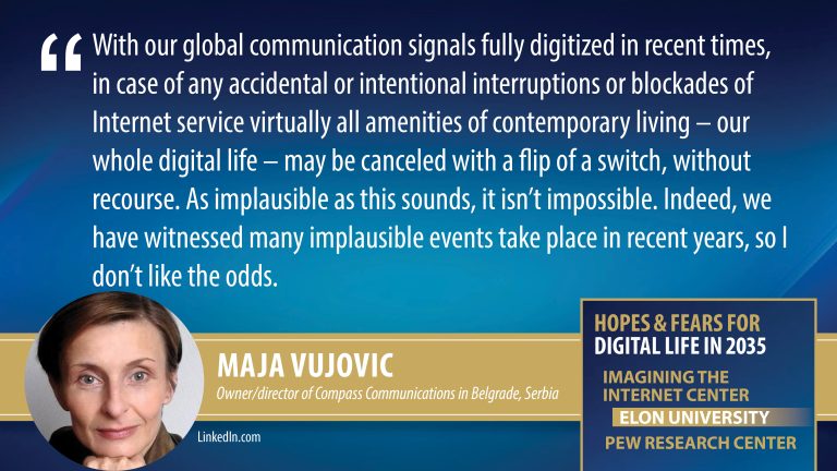 Elon University / Imagining the Internet / Predicting the Best and Worst of Digital Life By 2035